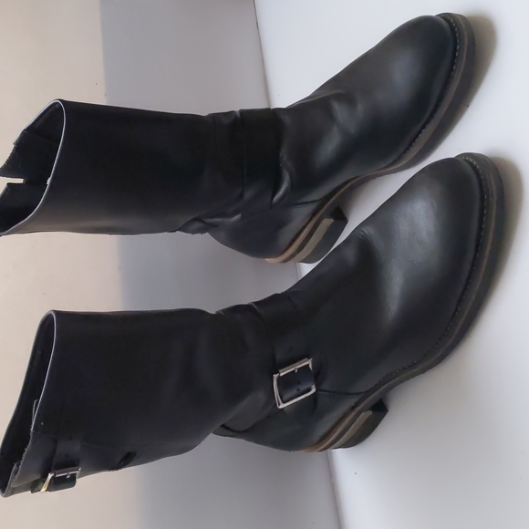 Mason | Shoes | Mason Black Leather Work Bootsz 9eee | Poshmark